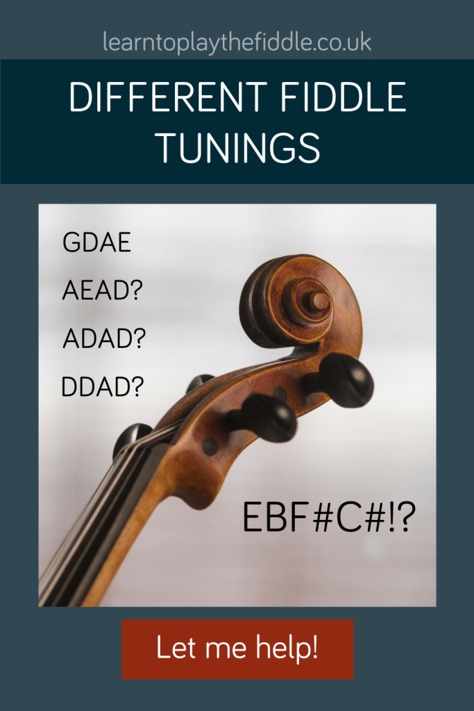 Different fiddle tunings for Irish fiddle